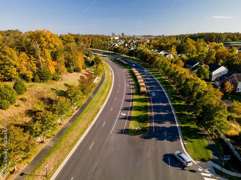 house; road; aerial view; community; no people; home improvement ...