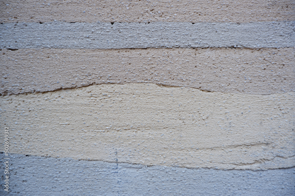 White texture layers of earth background. layered stone wall surface ...