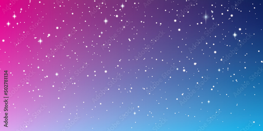 pink starry sky banner Stock Vector | Adobe Stock