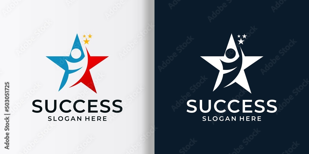 Star Success Logo Premium Vector Stock Vector | Adobe Stock