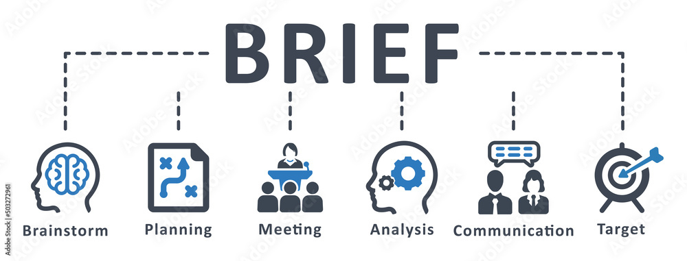 Brief icon - vector illustration . business, meeting, conference ...