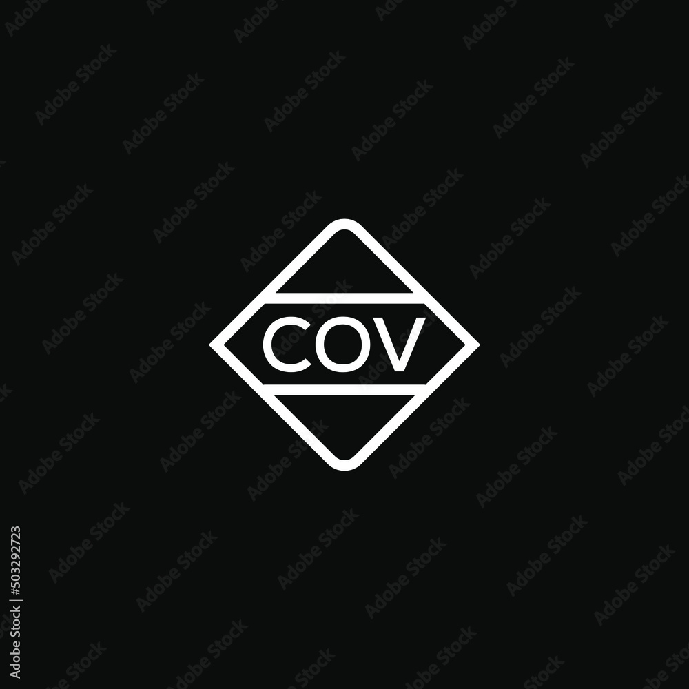 COV letter design for logo and icon.COV monogram logo.vector ...