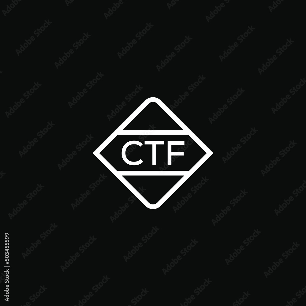 CTF letter design for logo and icon.CTF monogram logo.vector ...