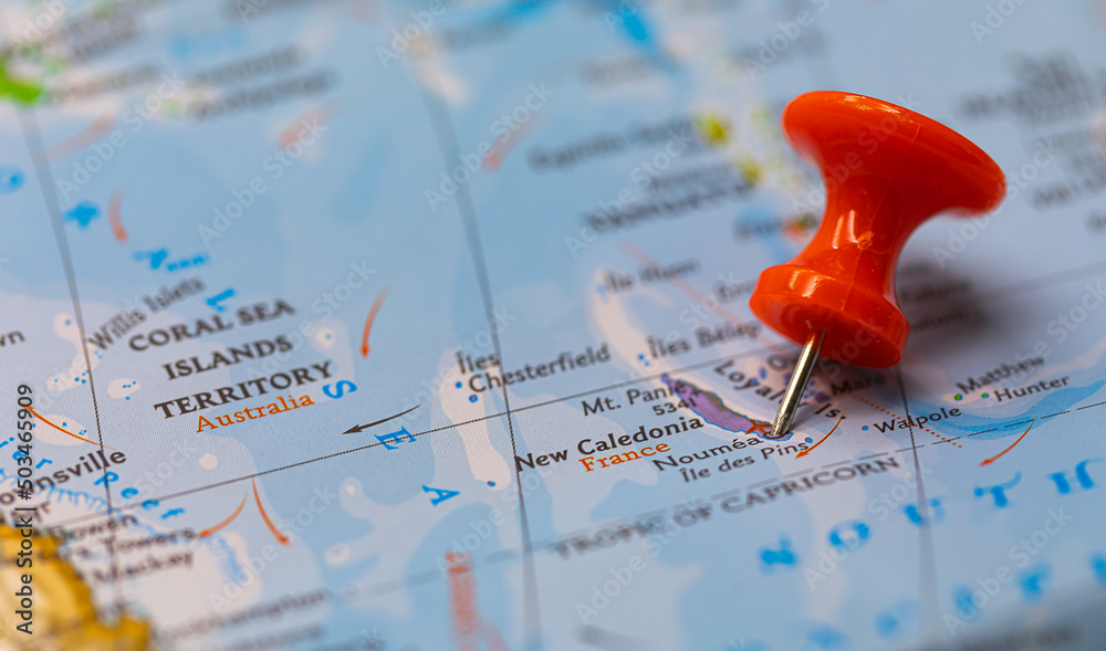 Pinning at location Noumea is the capital of New caledonia the South ...