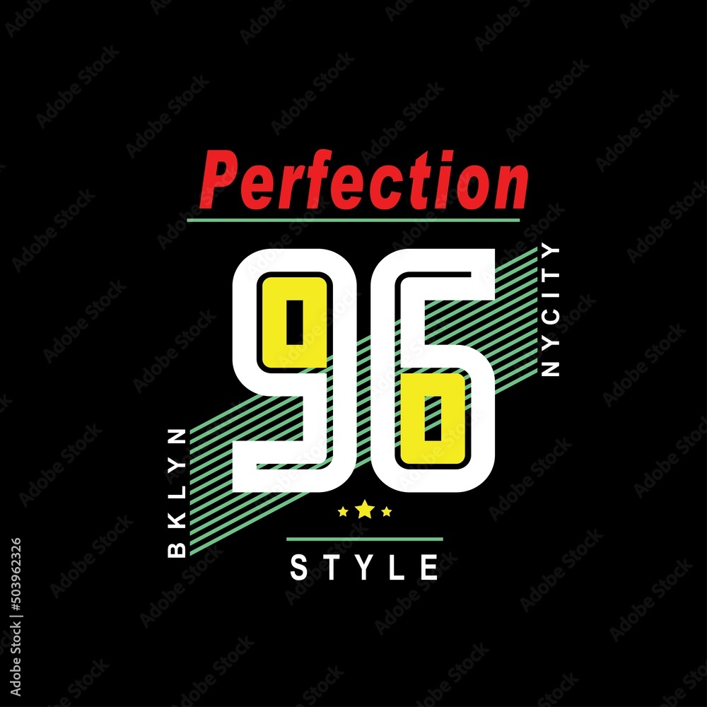 perfection style Premium Vector illustration of a text graphic ...
