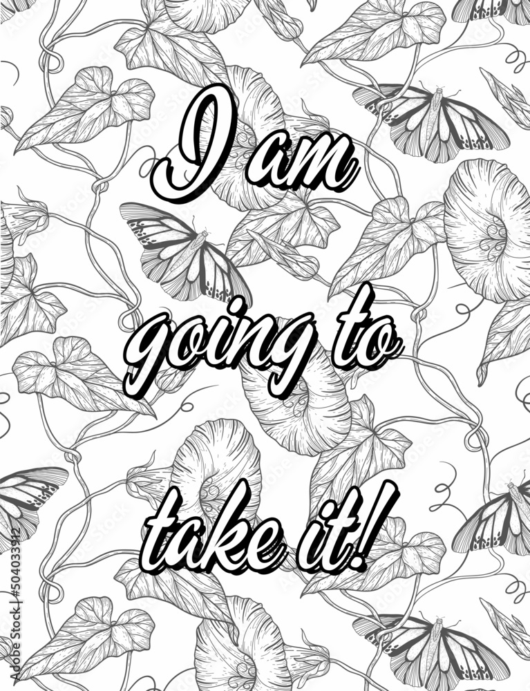 Inspirational Motivational quotes coloring pages, positive Affirmations ...
