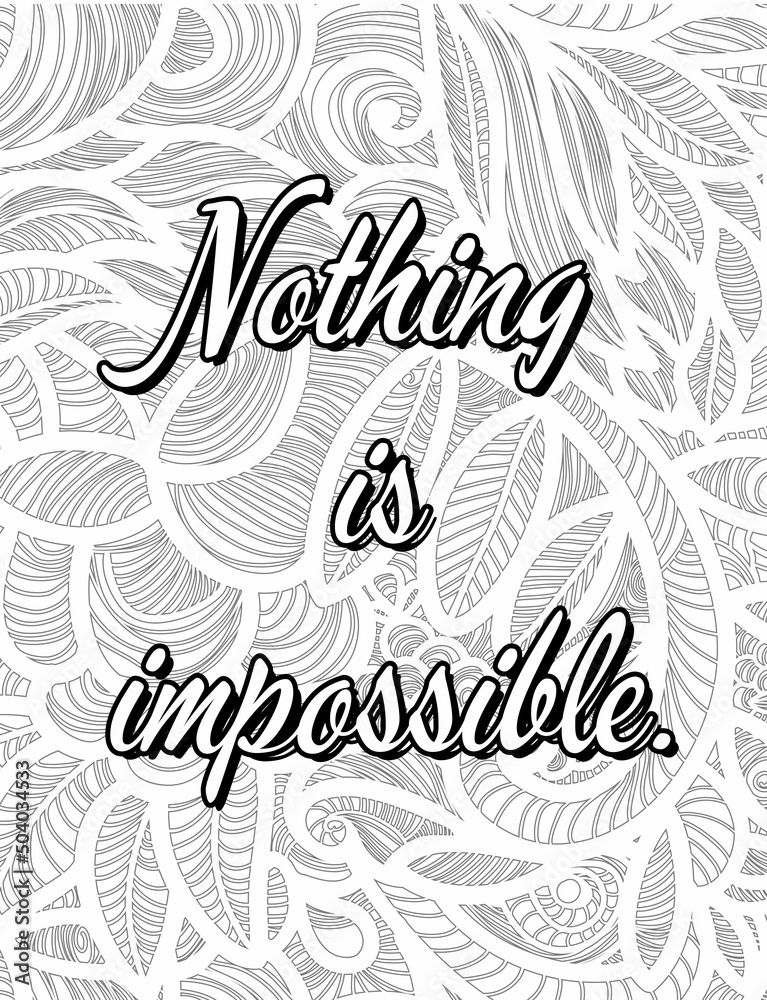 Inspirational Motivational quotes coloring pages, positive Affirmations ...