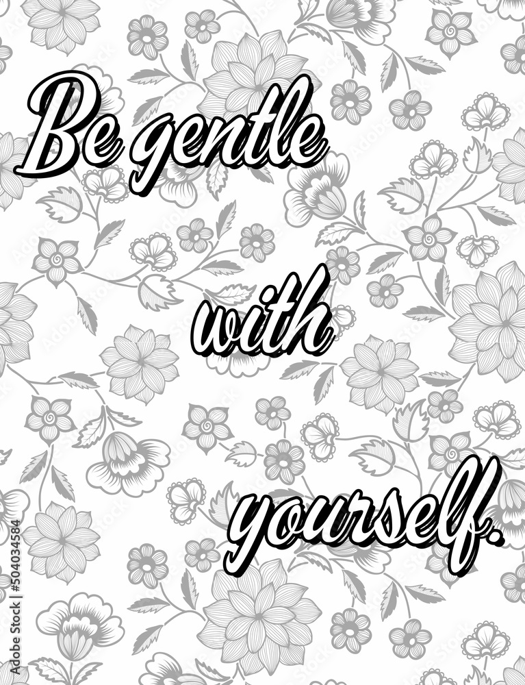 Стоковая иллюстрация «Inspirational Motivational quotes coloring pages ...