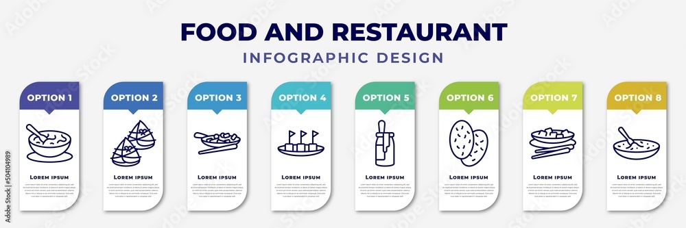 infographic template with icons and 8 options or steps. infographic for ...
