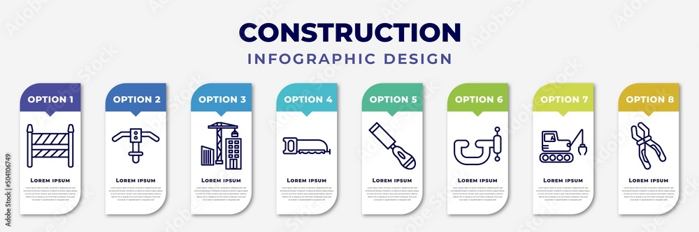 Vetor infographic template with icons and 8 options or steps ...