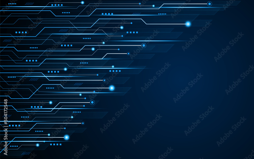 Abstract high-tech background. advanced connection technology circuit ...