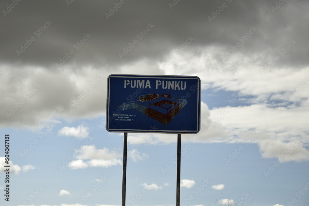 Stone walls uncovered by archaeologists at the Puma Punku, a UNESCO ...