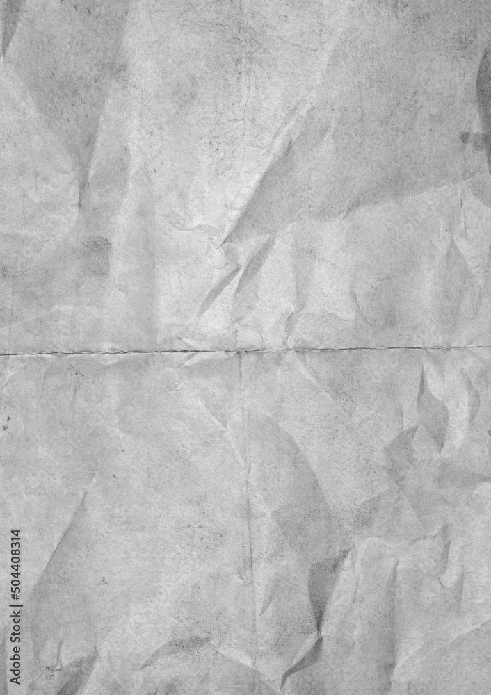 large halftone crumpled paper texture with a transparent background ...