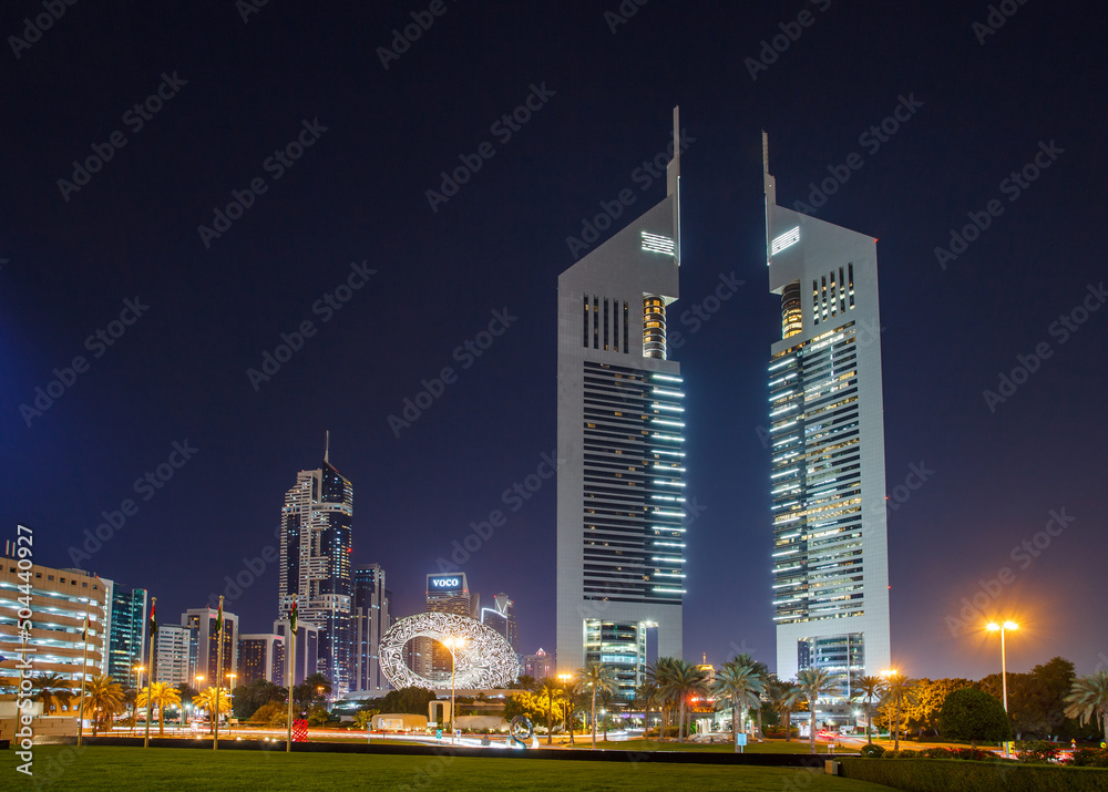 Dubai, UAE - April 17, 2022: Jumeirah Emirates Towers, Museum of The ...
