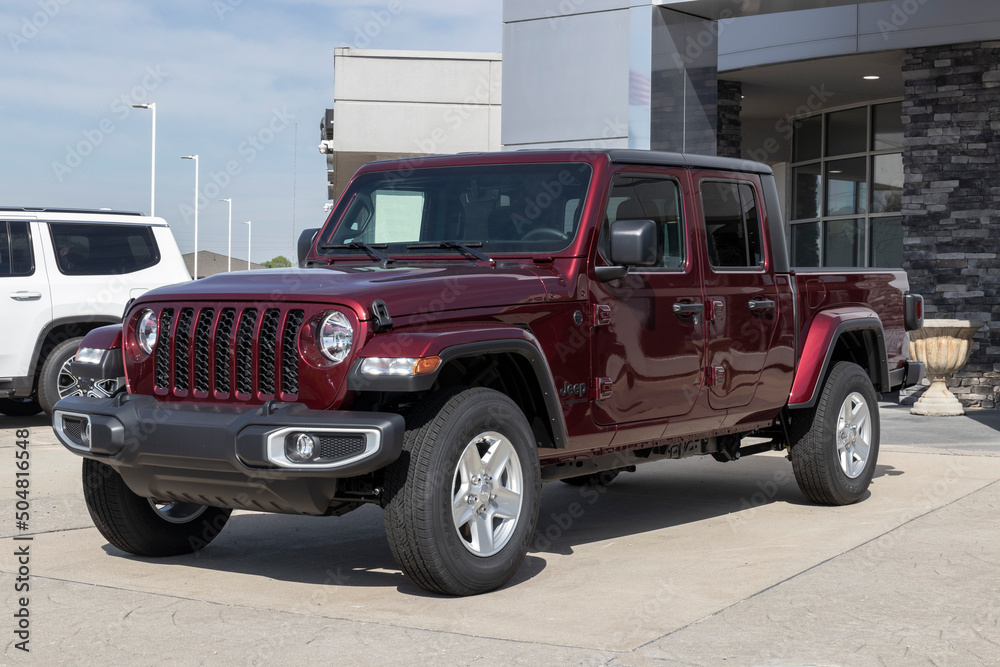 Jeep Gladiator display at a Stellantis dealer. The Jeep Gladiator ...