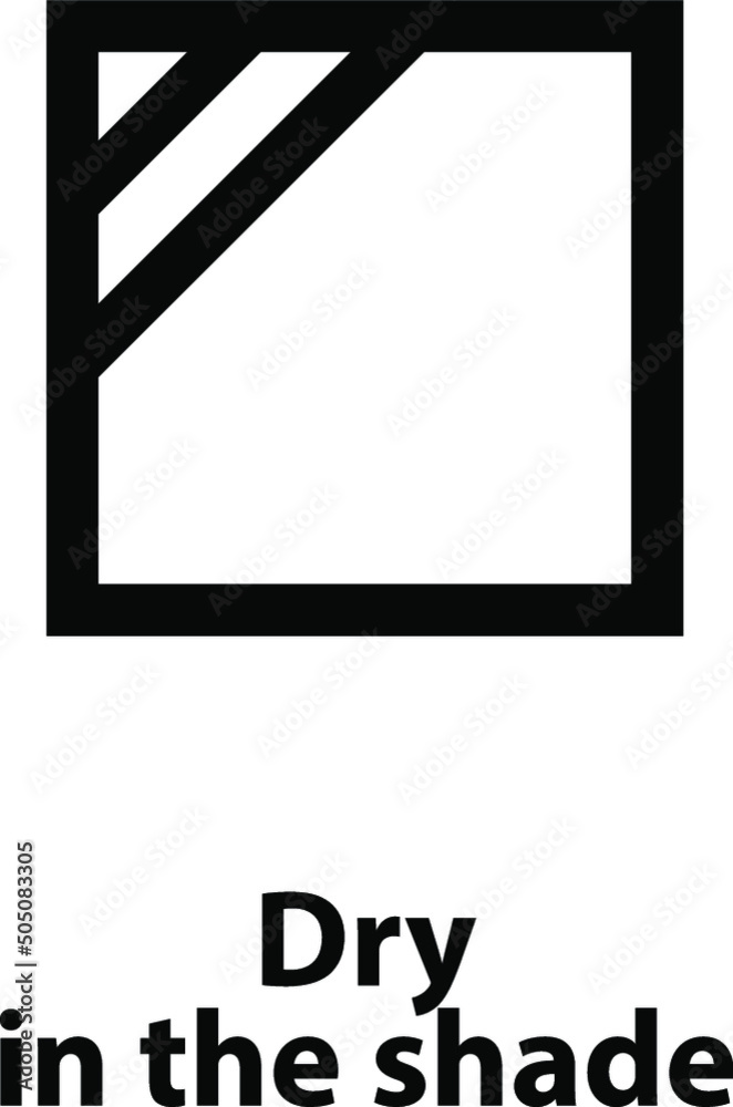 LAUNDRY SYMBOL. CARE SYMBOLS. VECTOR WASH SIGNS Stock Vector | Adobe Stock