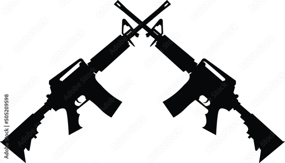 M4A1 Assault Rifle Automatic Weapon Firearm Machine Gun Army Soldier ...