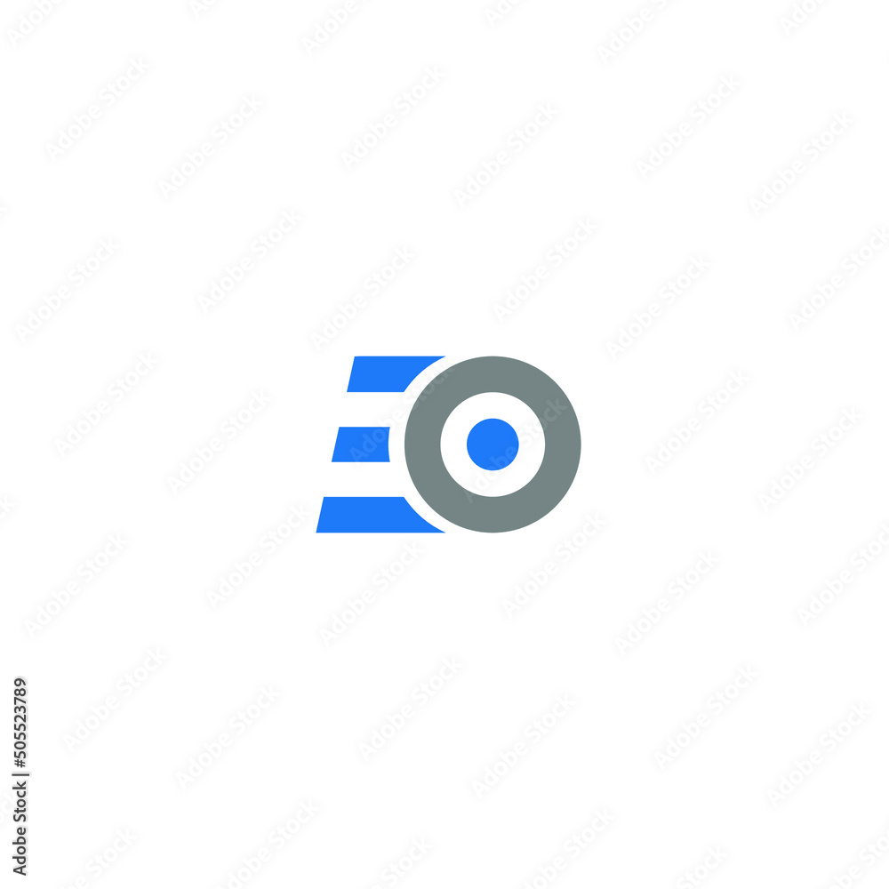 Vector illustration of EO logo icon template Stock Vector | Adobe Stock