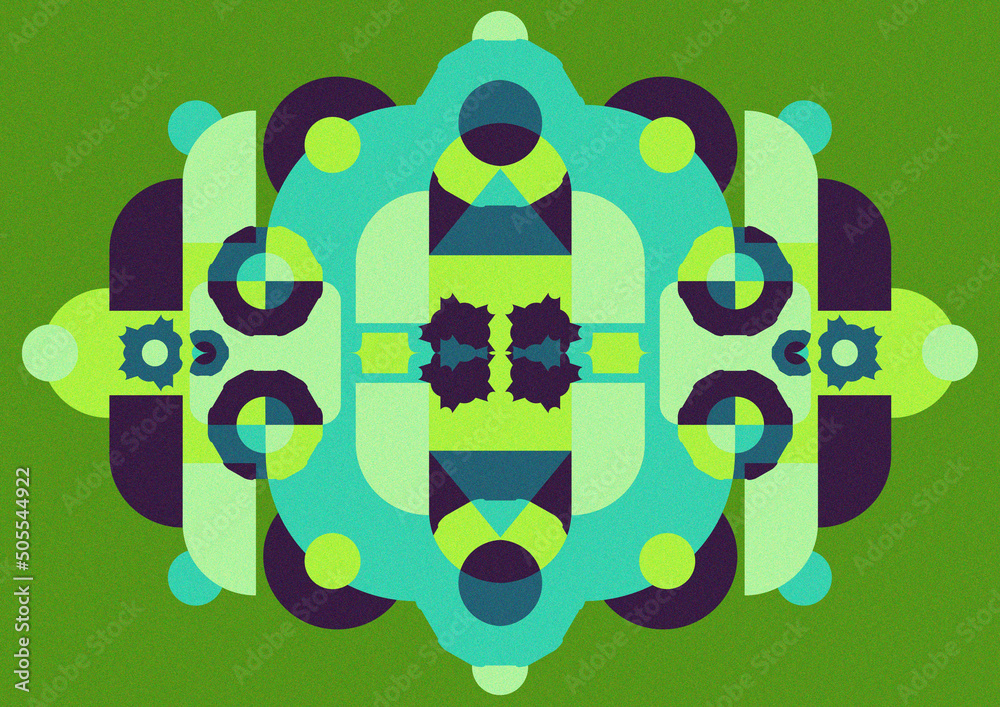 composición con figuras geométricas Stock Illustration | Adobe Stock