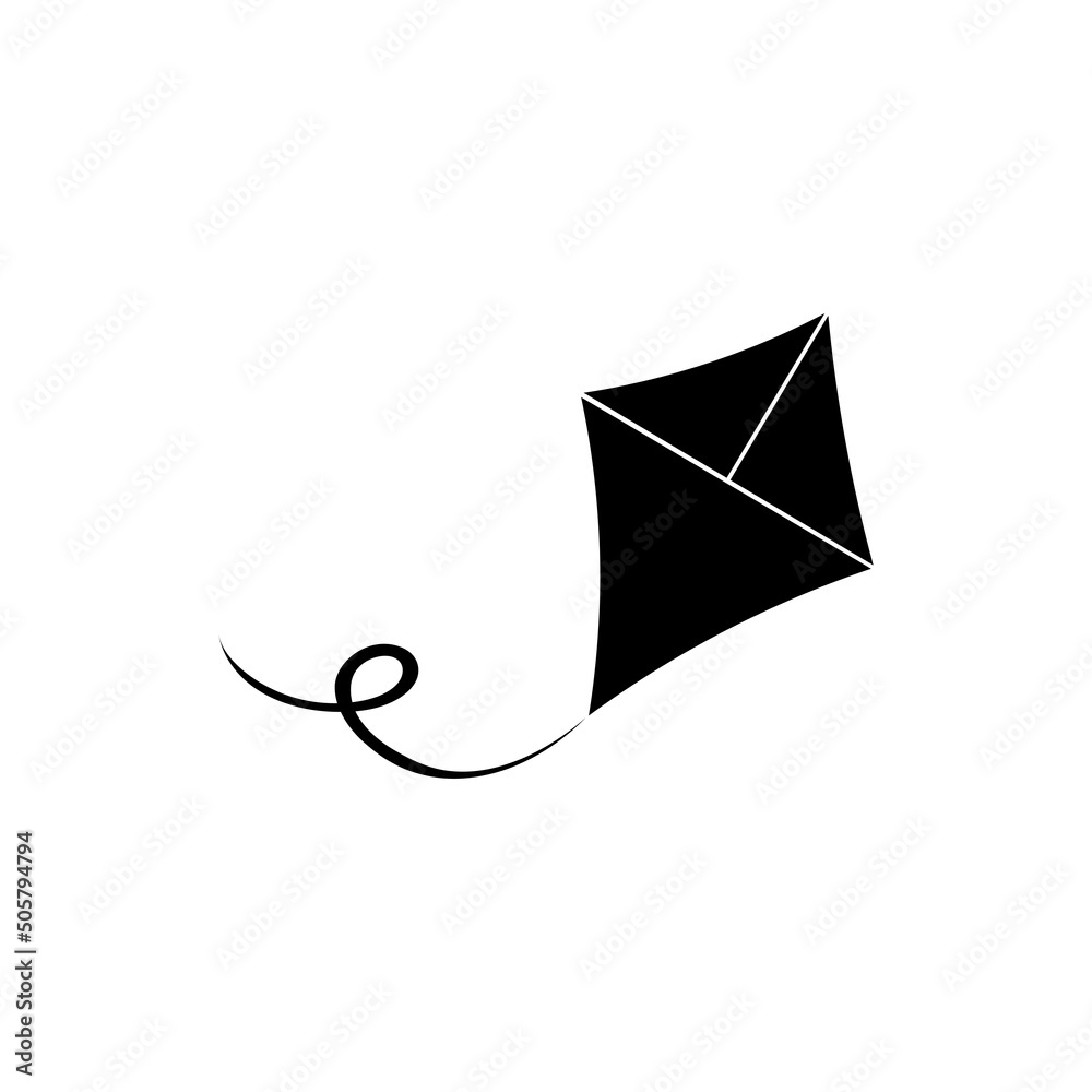Kite icon logo free vector Stock Vector | Adobe Stock