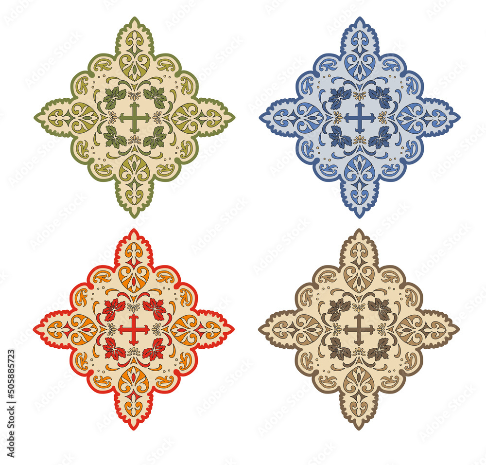 GOLD EMBROIDERY FOR LITURGICAL CLOTHES AND SACRED CEREMONIES. SACRED ...