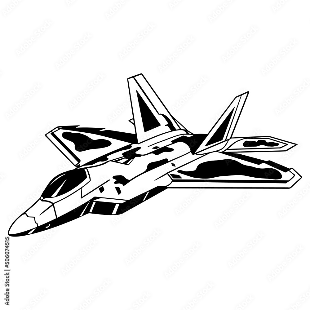 Jet fighter F-22 svg,American F-22 Raptor Military Combat Aircraft USA ...