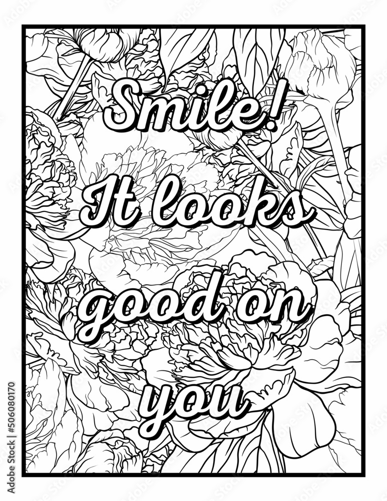 Inspirational Motivational quotes coloring pages, positive Affirmations ...