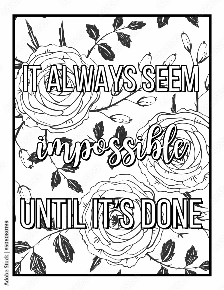 Inspirational Motivational quotes coloring pages, positive Affirmations ...