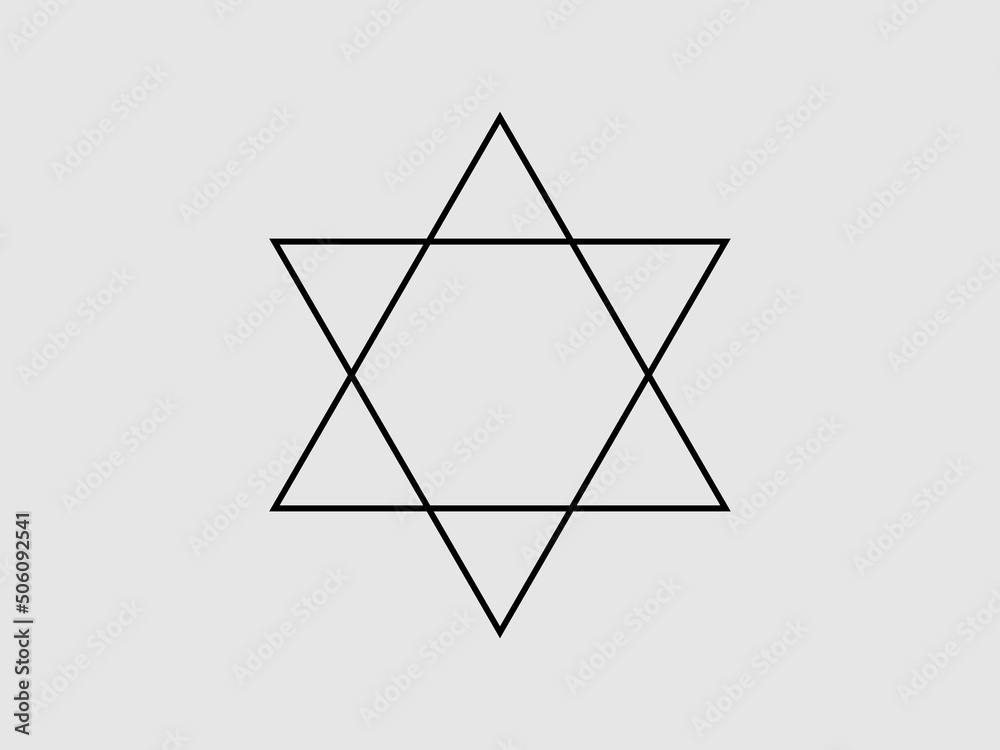 Symbol and star of david, judaism and jewish sign. Israel and religion ...