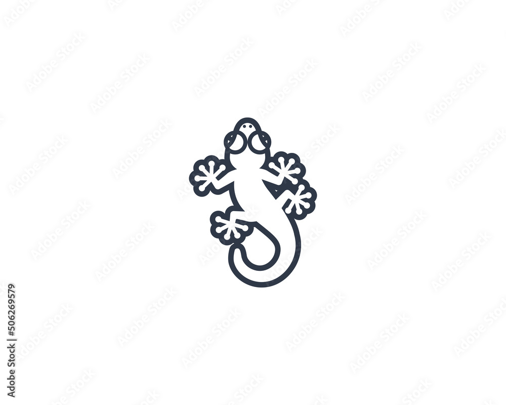 Lizard vector flat emoticon. Isolated Lizard emoji illustration. Lizard ...