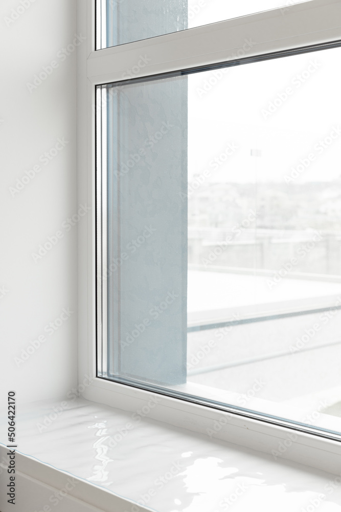 Window hole. Window sill for use by construction companies in the field ...