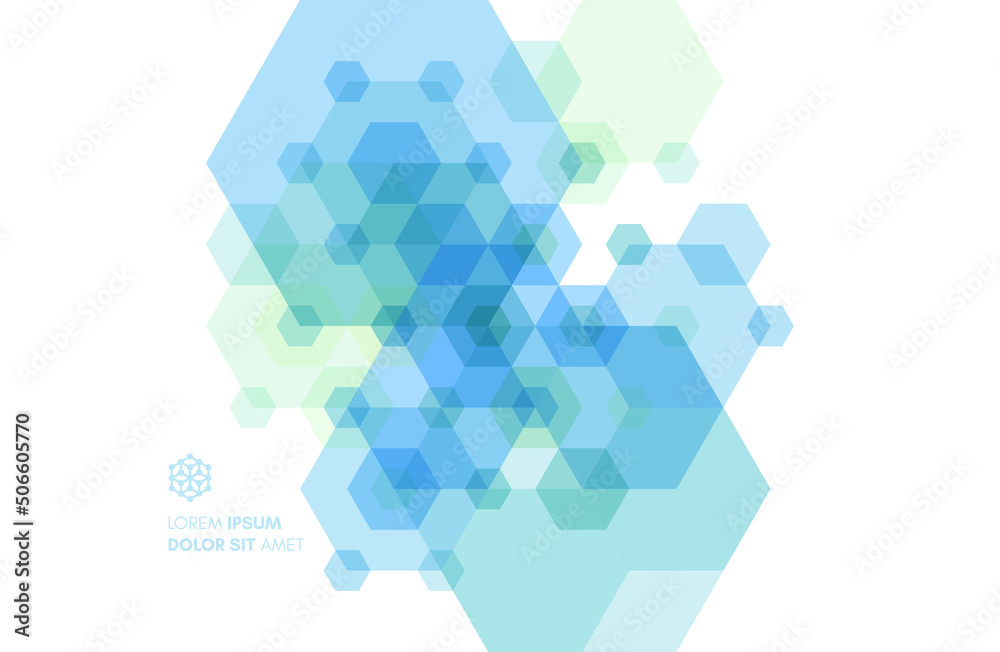 Abstract geometric background with transparent colored figures ...