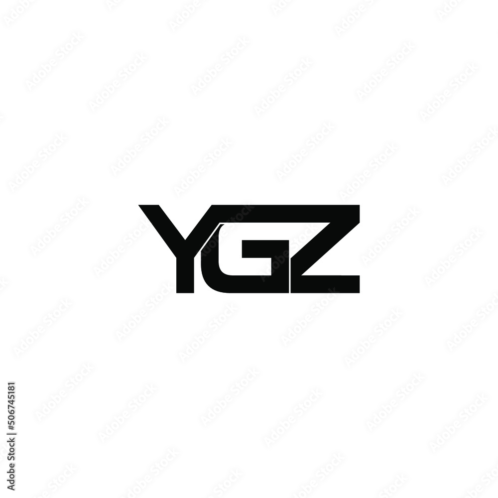ygz letter original monogram logo design Stock Vector | Adobe Stock