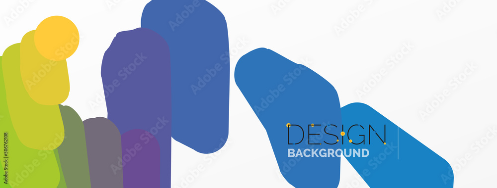 Background colorful shapes template. Wallpaper for concept of AI technology, blockchain ...