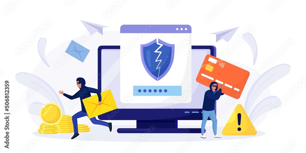 Cyber criminals hacking and stealing email and credit card data ...