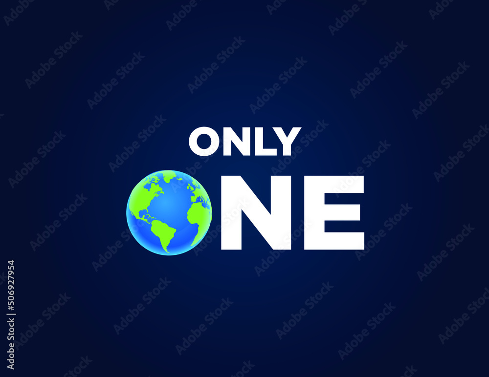 Only One Earth- World Environment day concept design. Happy Environment ...