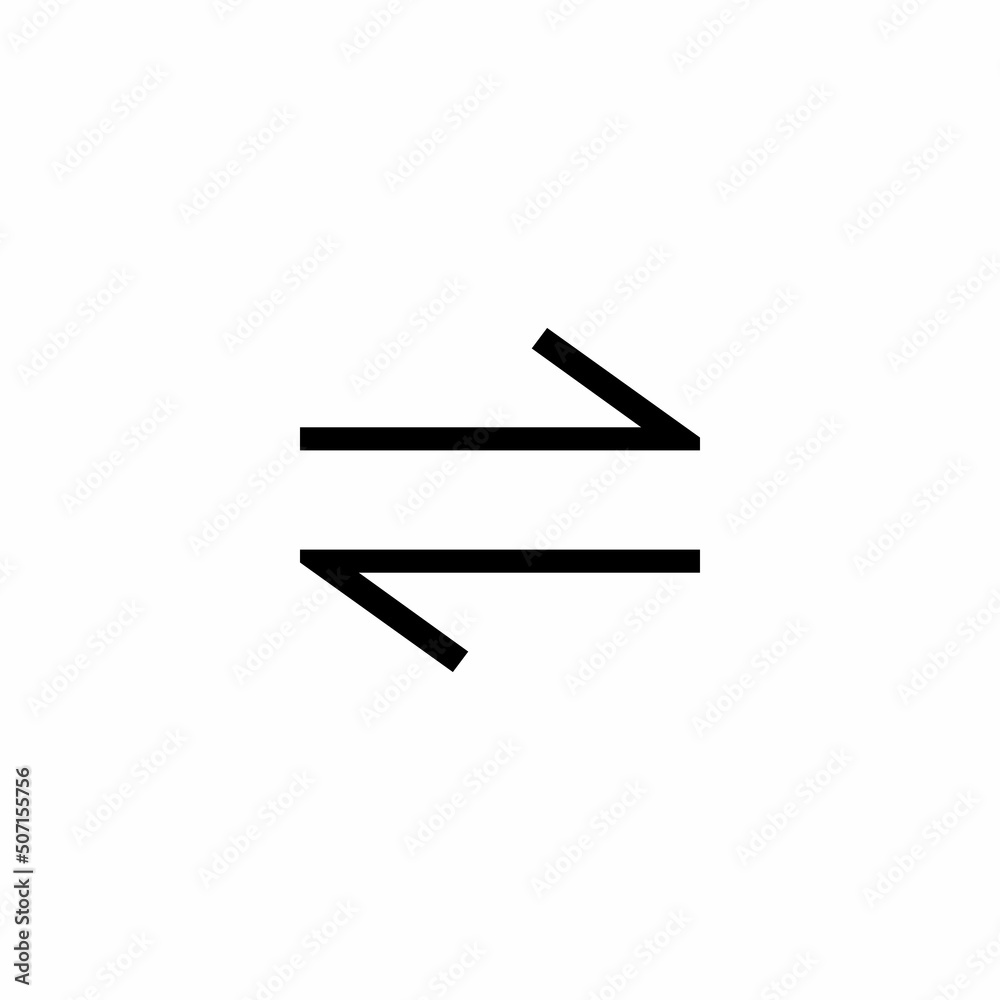 reversible reaction symbol vector illustration Stock Vector | Adobe Stock