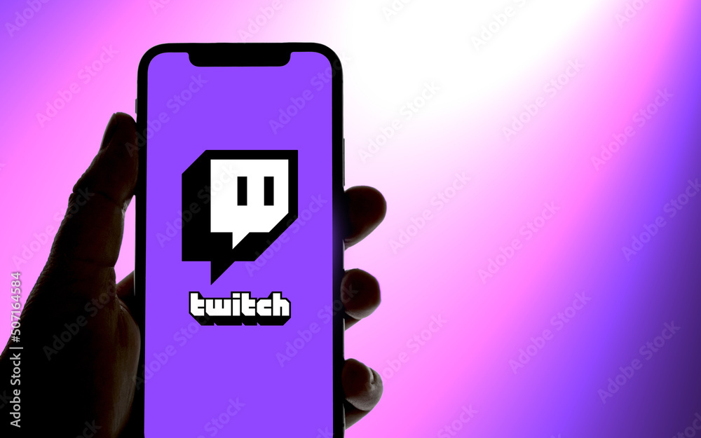 logo of video streaming platform twitch displayed on a smartphone ...
