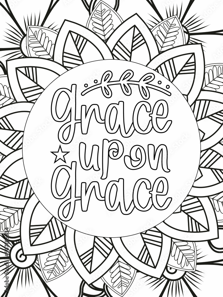Bible Verse Coloring Pages, Christian Lettering coloring page for ...