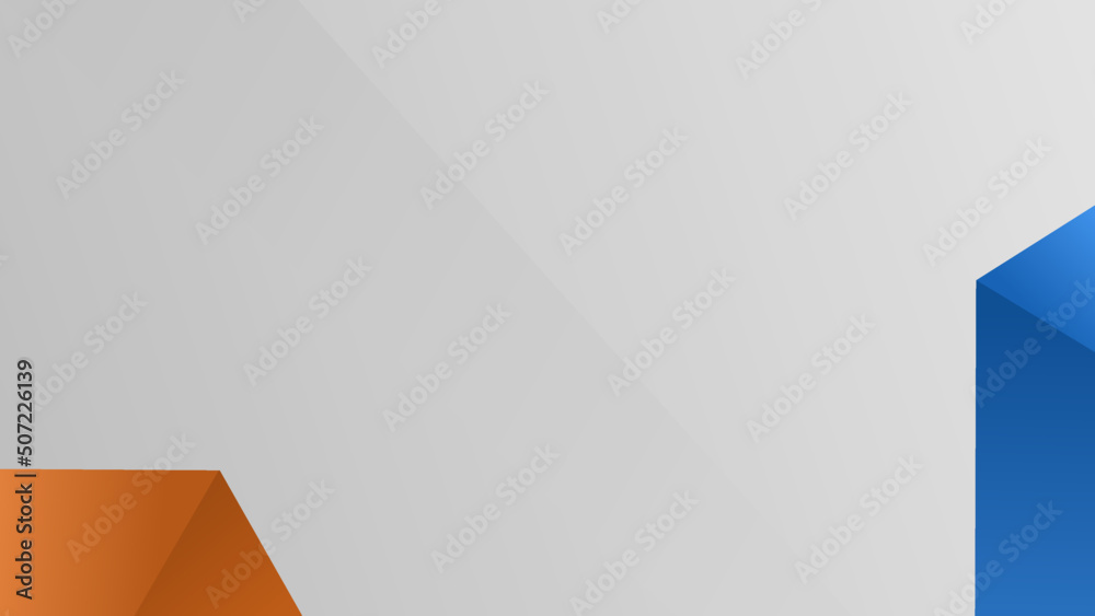 background vector template with two orange and blue objects, for ...
