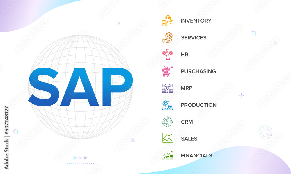 SAP Enterprise Resource Planning (ERP) construction concept module ...
