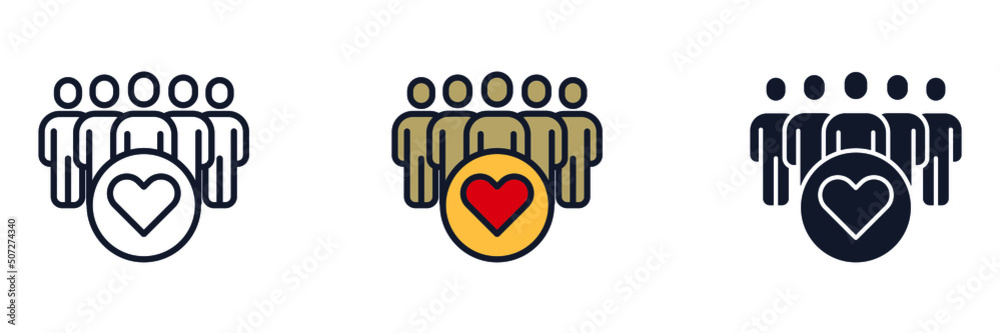 customer icon symbol template for graphic and web design collection ...