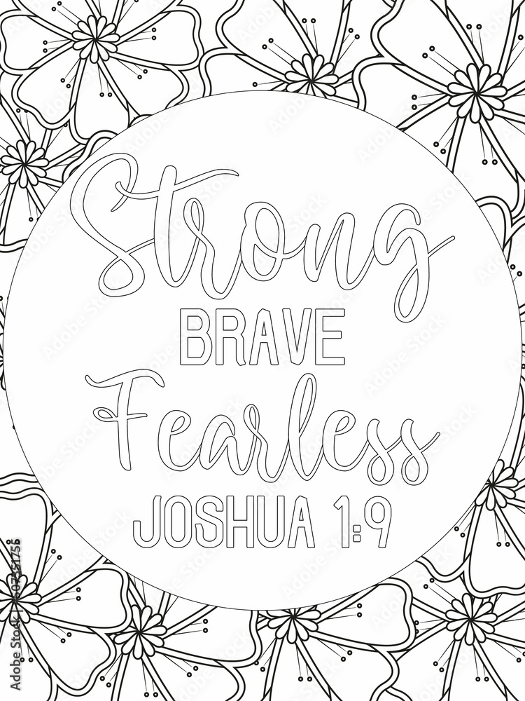 Bible Verse Coloring Pages, Christian Lettering coloring page for ...