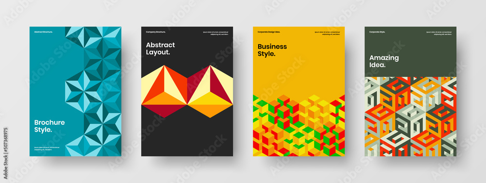 Bright book cover design vector illustration composition. Original ...