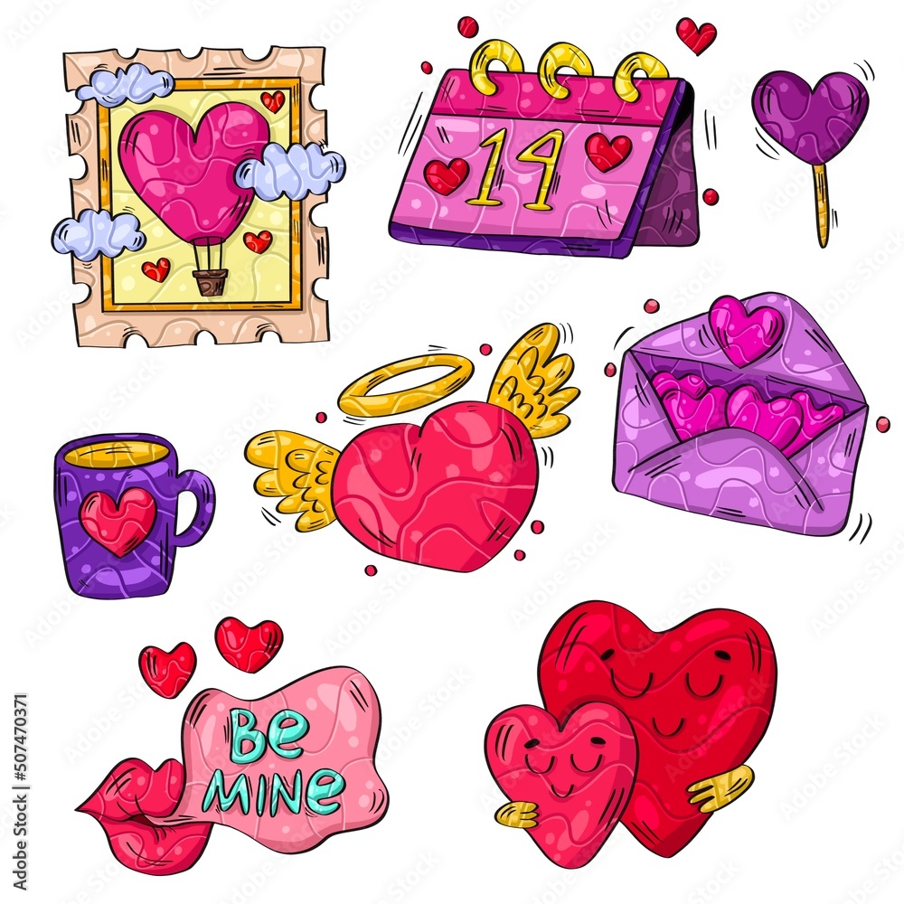 Illustration Stock Watercolor Clipart, Valentines Day Clipart ...