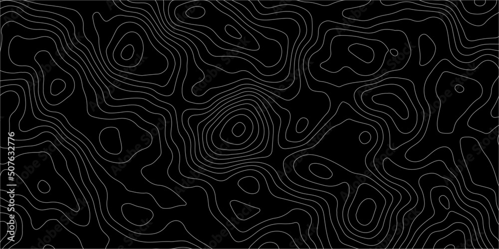 Vetor Abstract background with Topographic map lines, contour ...