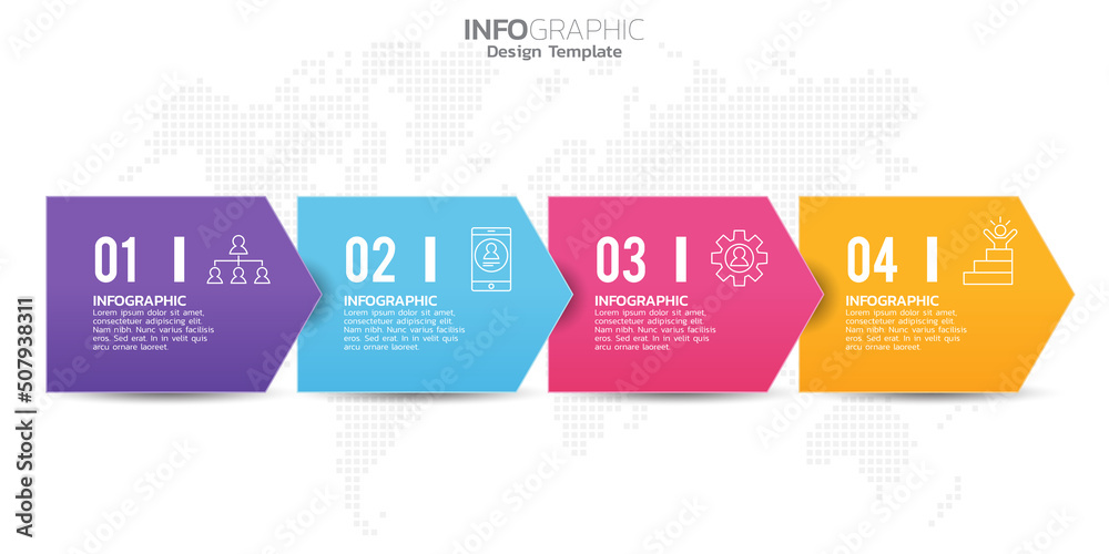 Infographic a steps elements for content, diagram, flowchart, steps ...