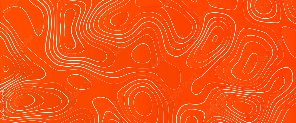 Abstract concept graphic element and geography scheme, Topographic line ...