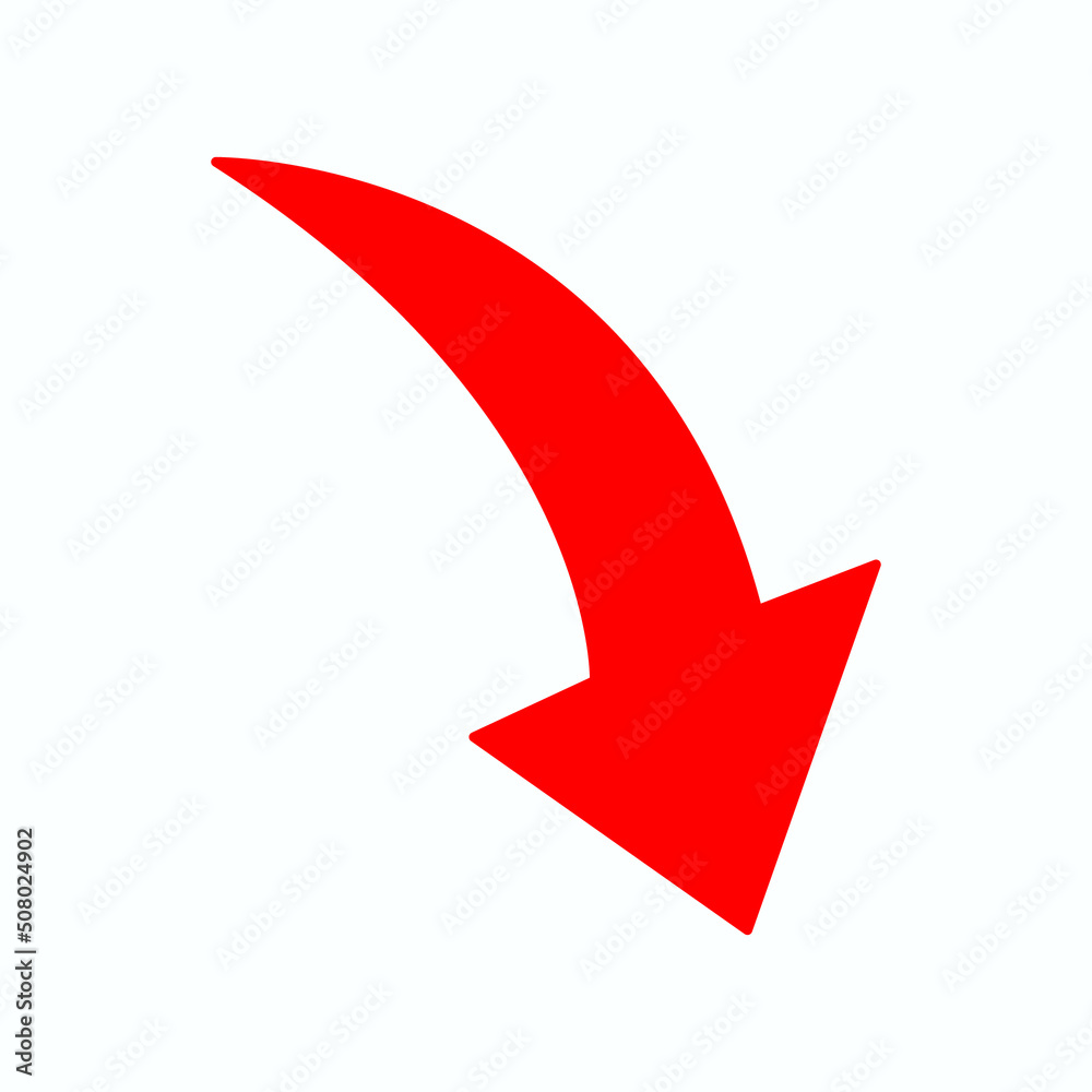 Red arrow icon vector EPS- 10 Stock Vector | Adobe Stock