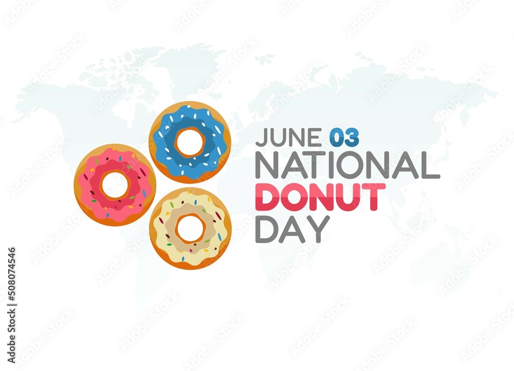 vector graphic of national donut day good for national donut day ...